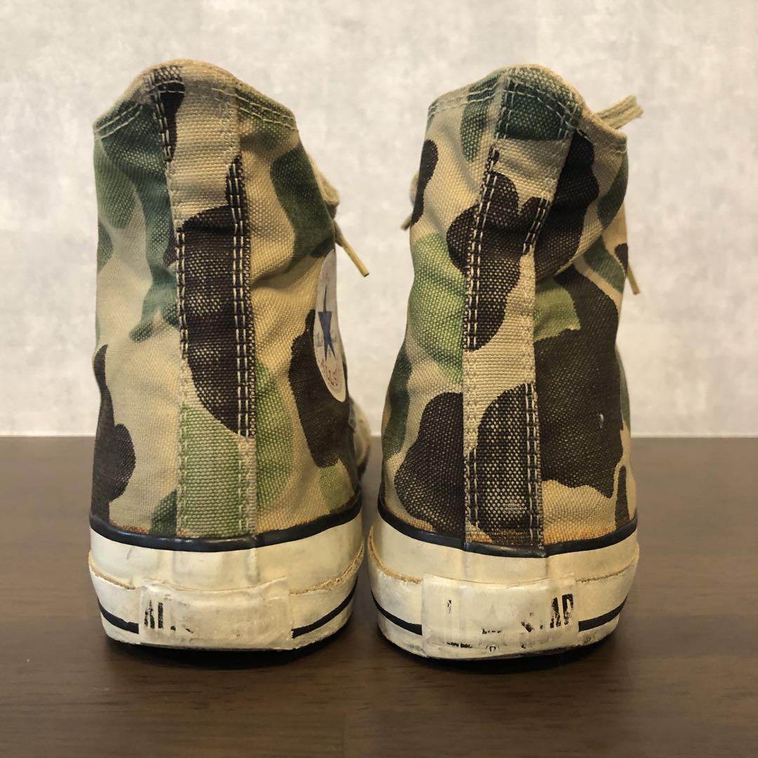 US9 5/27 5cm】 80S USA製 コンバース オールスター カモフラ US9 5/27 5cm】 80S USA製 コンバース オールスター カモフラ