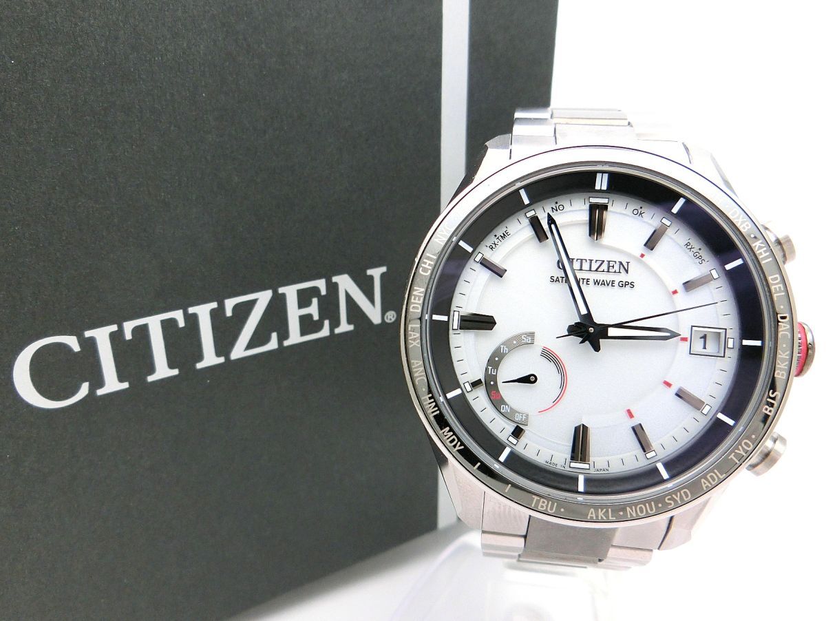 1000円スタート 腕時計 CITIZEN シチズン エコドライブ サテライトウェーブ F150-T025811 GPSソーラー 電波 デイデイト 付属品有 SHK Z202(その他)｜売買さ ...