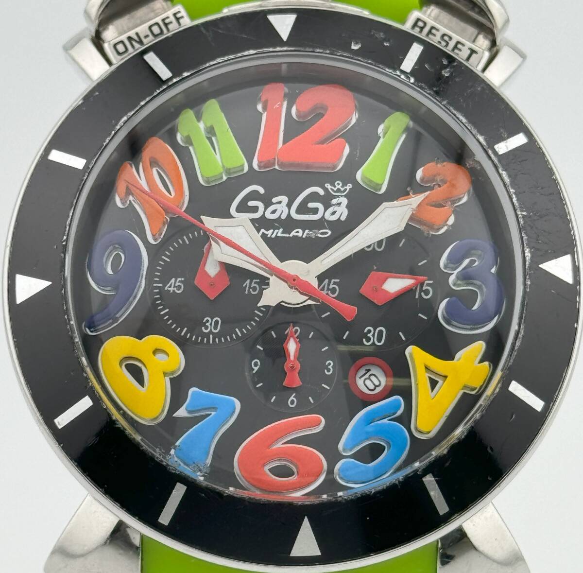 Yahoo!オークション - GAGAMILANO MM48 マヌアーレ48 クロノグラフ 黒...