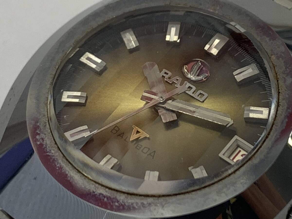 Yahoo!オークション - S409-T19-2 ラドー RADO デイト ボルボア カット...