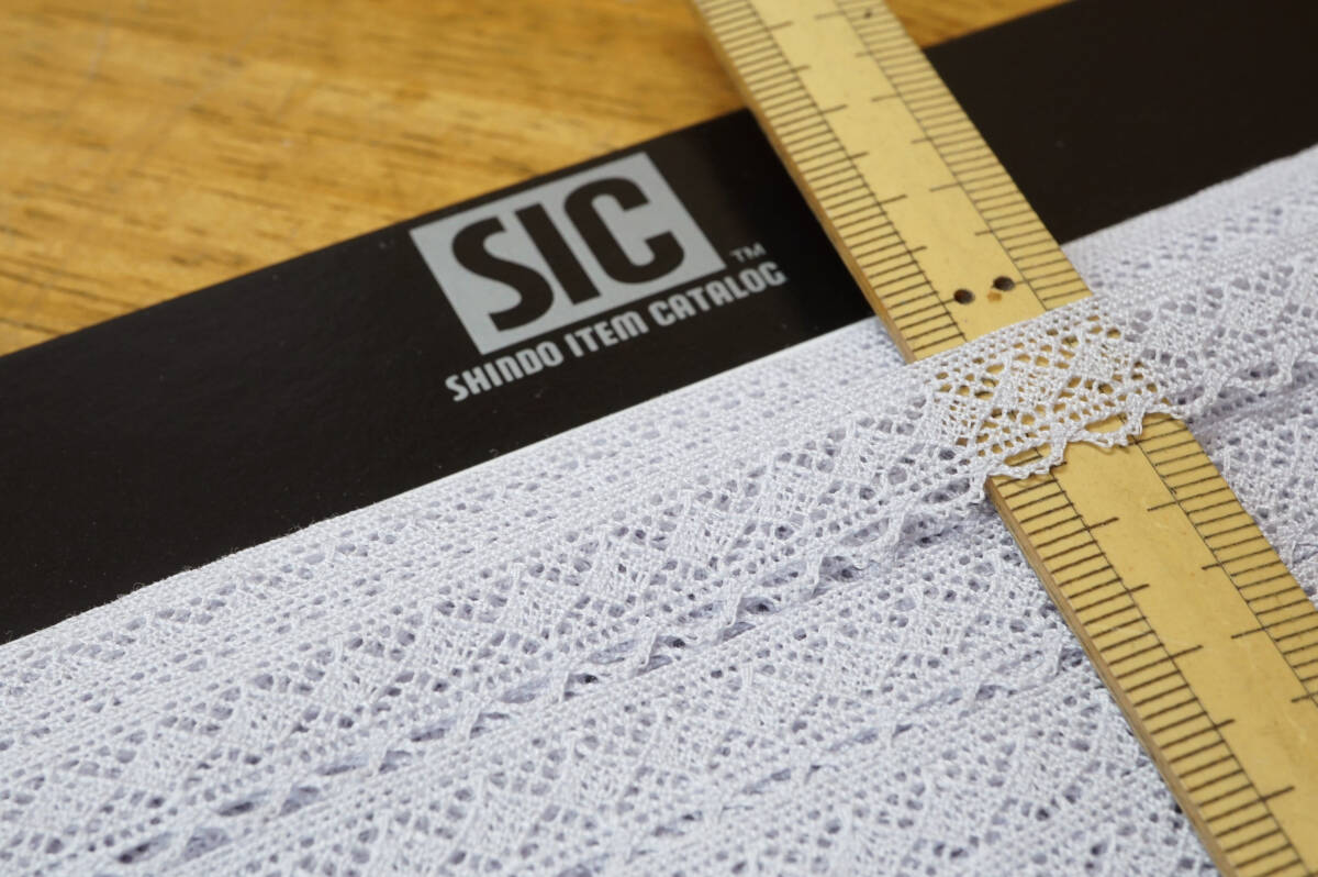 Yahoo!オークション - 新反 SIC コットントーションレース No.7202 淡...