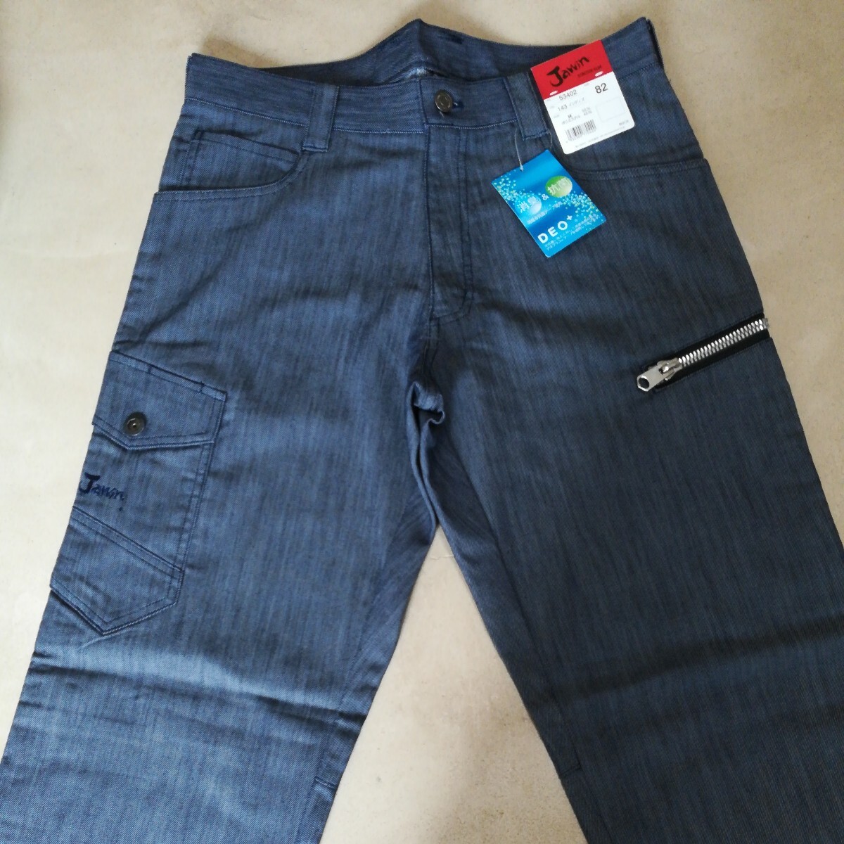 Yahoo!オークション - Jawin 53402 ストレッチデニムカーゴパンツ 82cm...