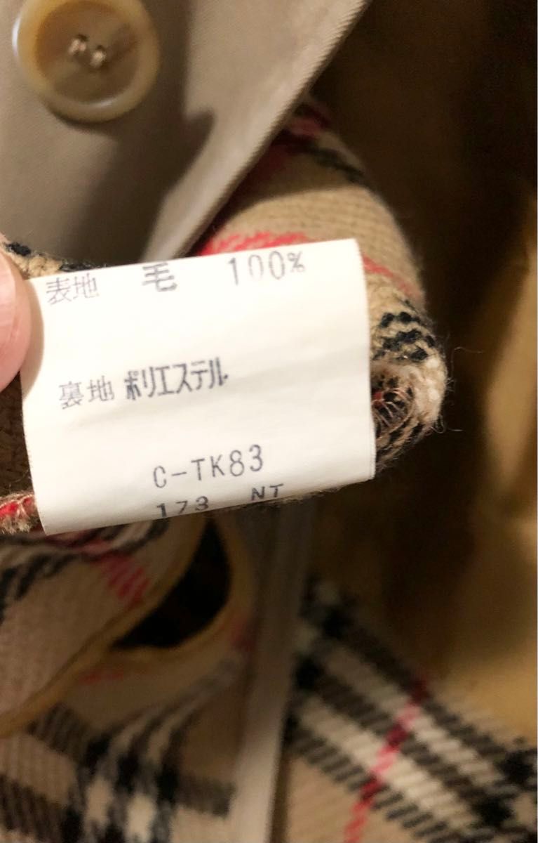 美品 バーバリー ステンカラーコート ライナー付 ノバチェック 美品 バーバリー ステンカラーコート ライナー付 ノバチェック