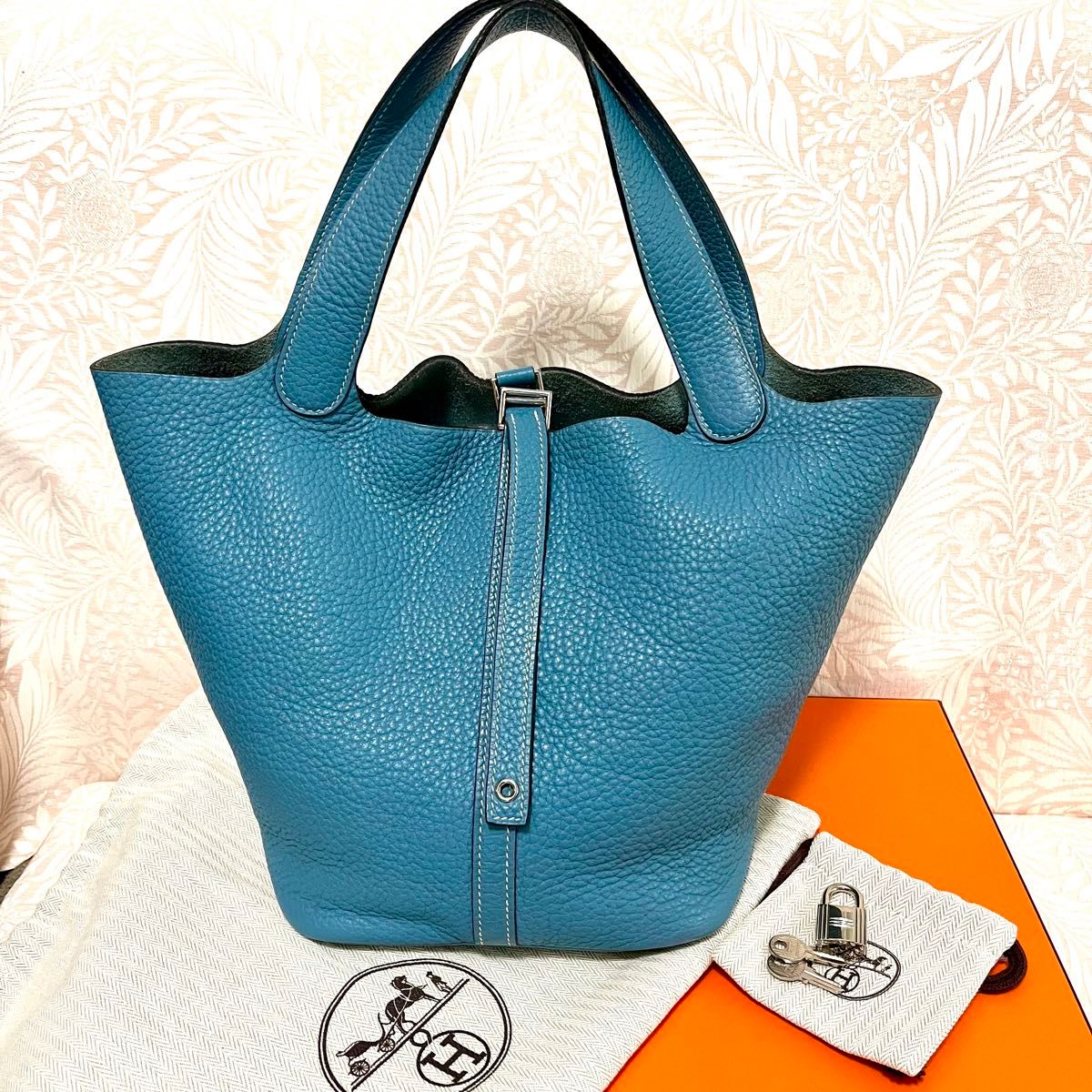 HERMES エルメス ピコタンロック MMブルージーン N刻印 HERMES エルメス ピコタンロック MMブルージーン N刻印