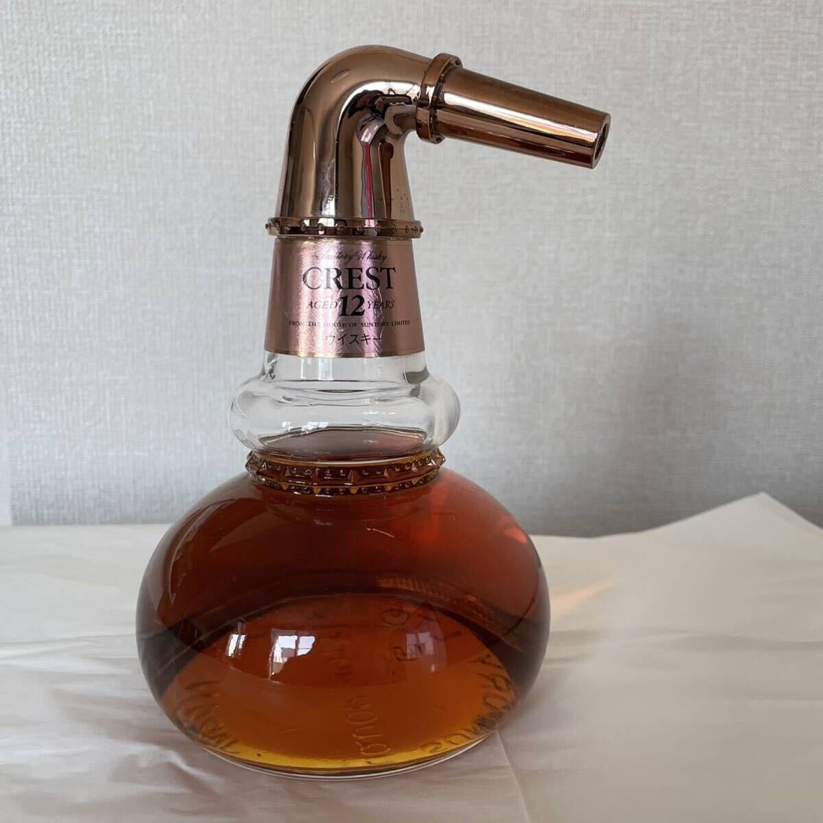 1円〜 フィルム無し 液面低下 SUNTORY WHISKY CREST サントリー ウイスキー クレスト 12年 ポットスティル型 600ml 43% 古酒(日本)｜売買されたオークション ...