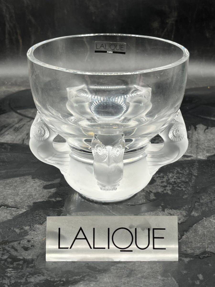 Yahoo!オークション - r6040801 ラリック クリスタル 置物 フクロウ LA...