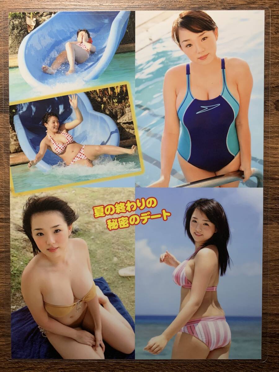 Yahoo オークション 【厚手ラミネート加工】篠崎愛 水着 A4変サイズ