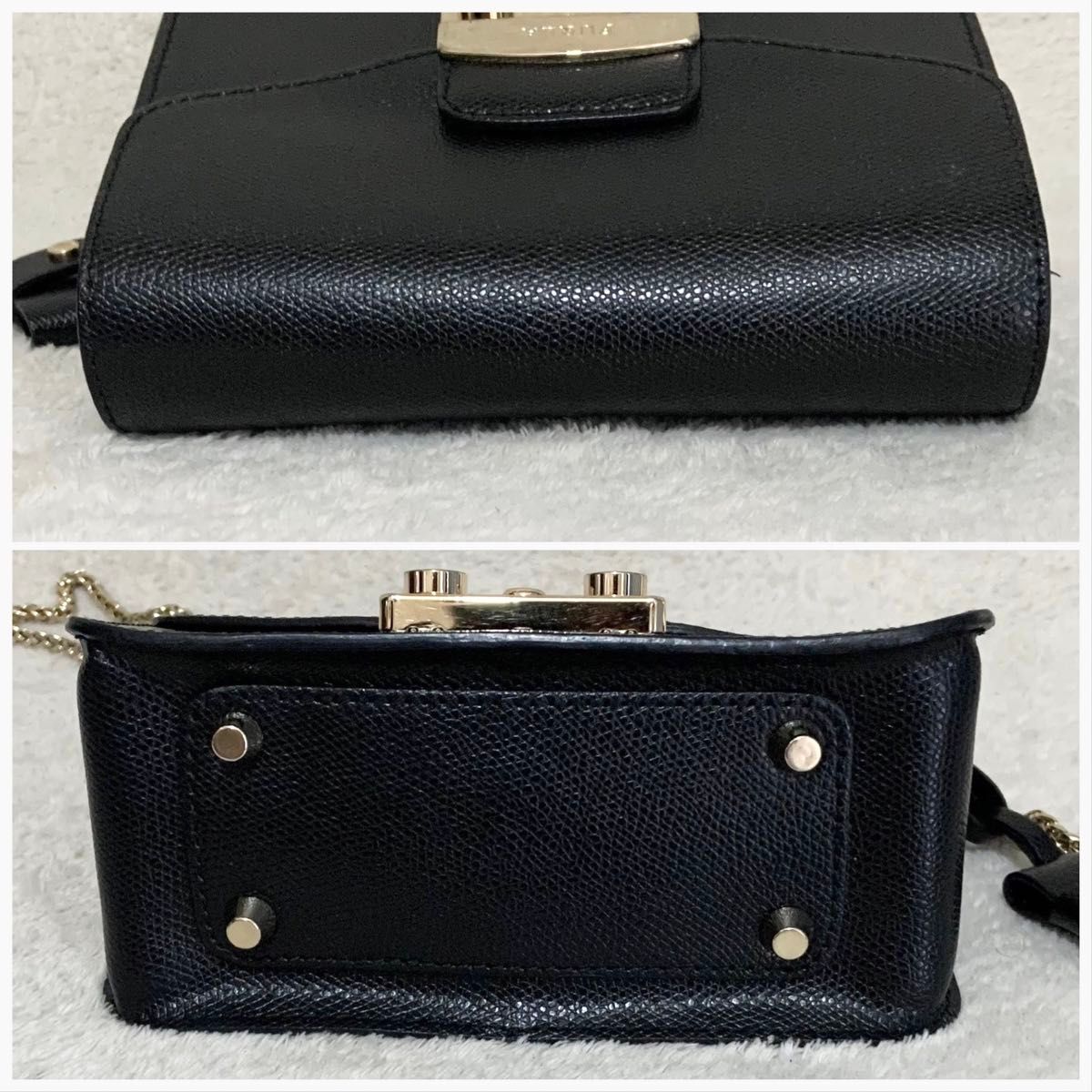 美品】 FURLA フルラ メトロポリス ミニショルダーバッグ 美品】 FURLA フルラ メトロポリス ミニショルダーバッグ