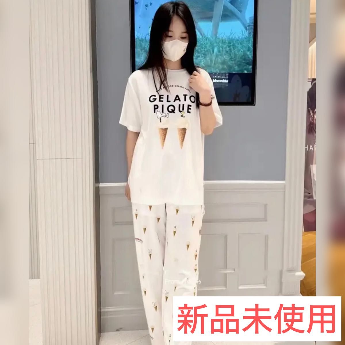 ジェラートピケ ジェラピケ スヌーピー ルームウェア Tシャツ ジェラートピケ ジェラピケ スヌーピー ルームウェア Tシャツ