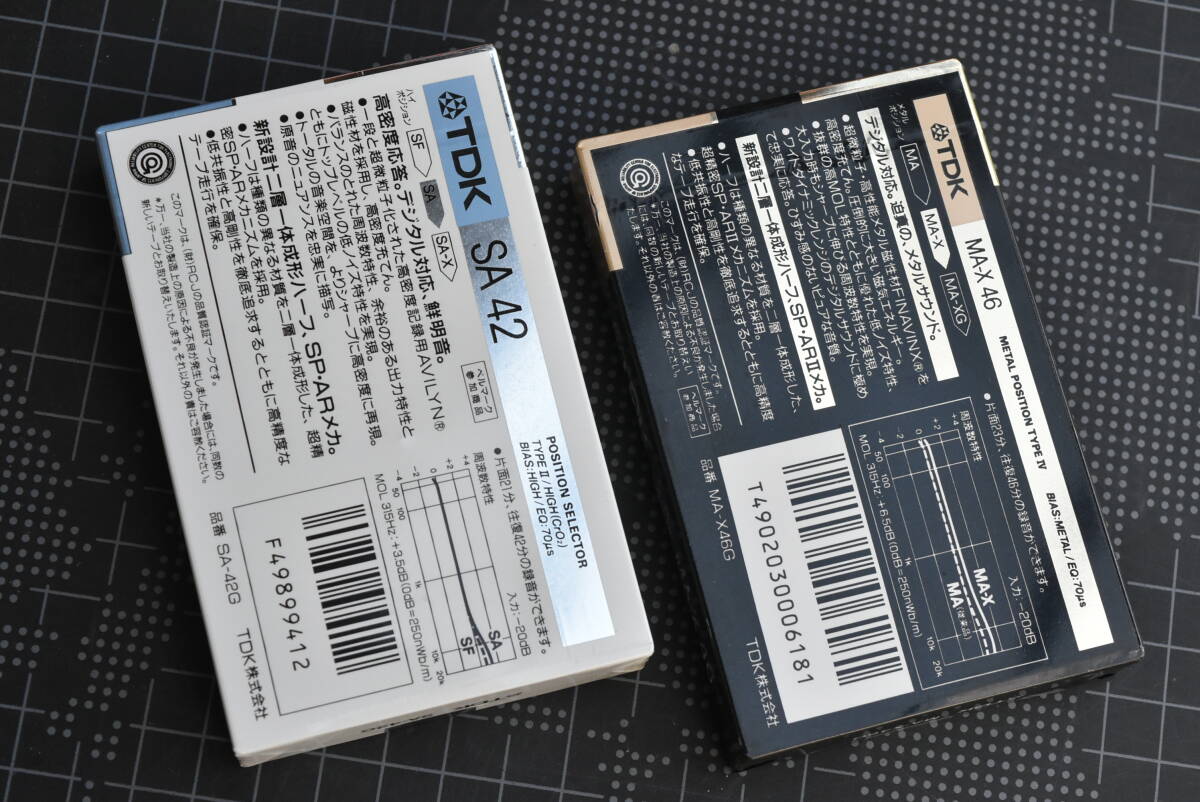 Yahoo!オークション - TDKカセットテープ【TDK ゛MA-X46・SA42 ゛(1...