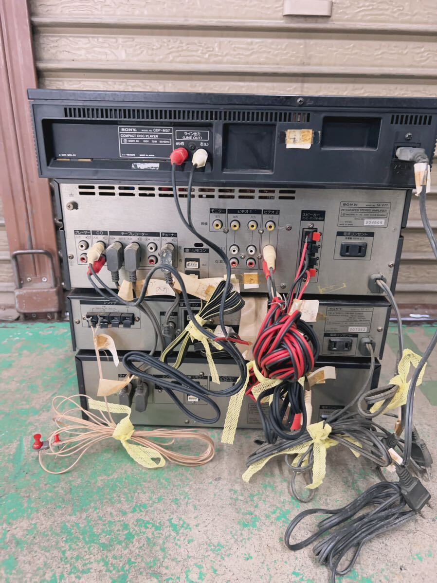 Yahoo!オークション - SONY TA-V77+CDP-M57+ST-V77+TC-V77WR 通電確認...