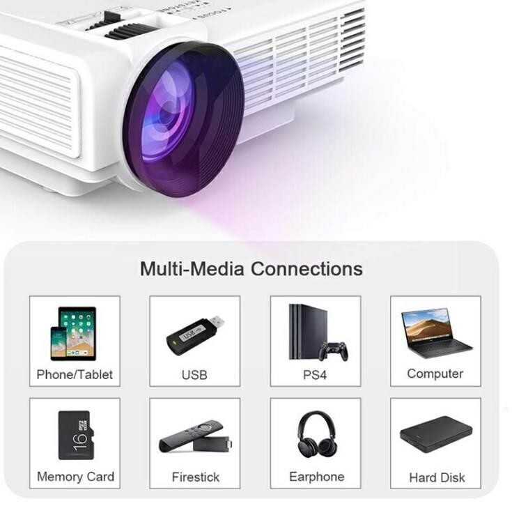 Yahoo!オークション - DR.J LED投影 ミニプロジェクター HI-04 小型コ...