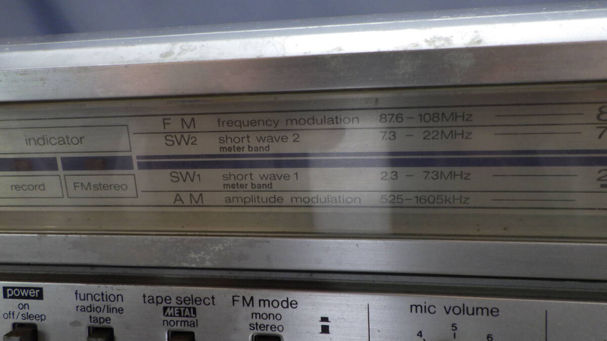 Yahoo!オークション - 【ジャンク】シャープGF-8787 昭和ラジカセFMAMS...