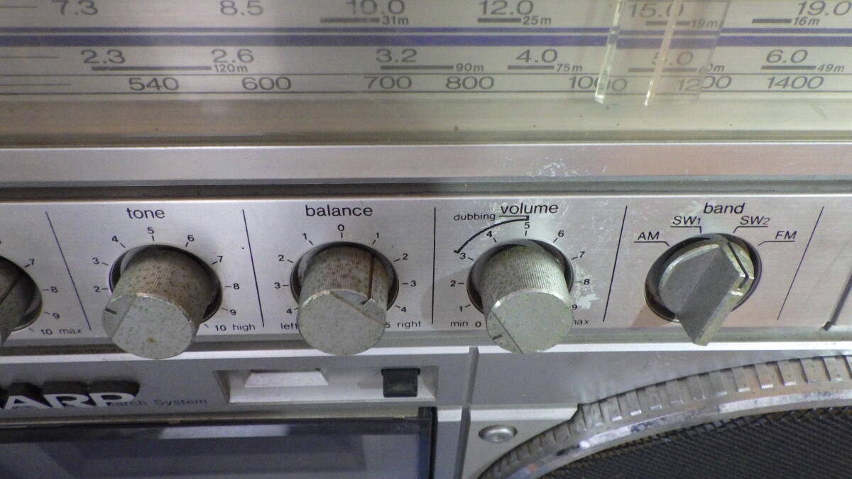 Yahoo!オークション - 【ジャンク】シャープGF-8787 昭和ラジカセFMAMS...