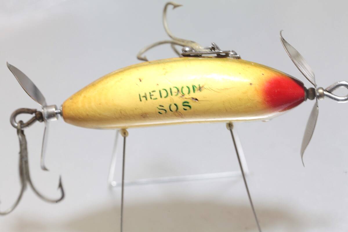 Yahoo!オークション - 希少 30~40s グラスアイ Heddon S.O.S Wounded M...
