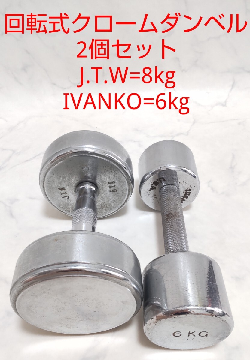 IVANKO(イヴァンコ) CD クローム回転式ダンベル(ペア - ウエイト IVANKO(イヴァンコ) CD クローム回転式ダンベル(ペア - ウエイト