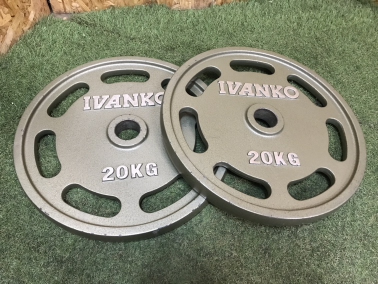 Yahoo!オークション - IVANKO イヴァンコ オリンピックプレート 20Kg×...