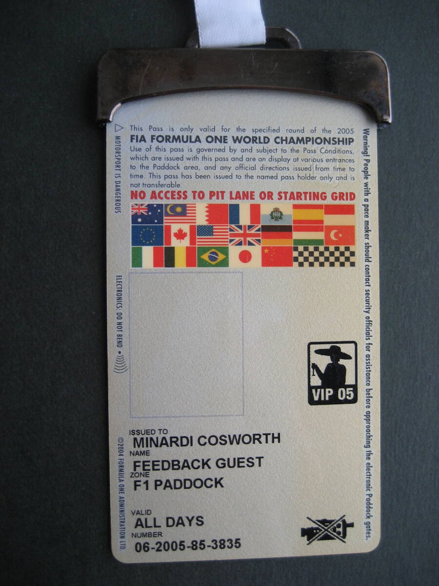 Yahoo!オークション - コレクション整理 2005 F1 モナコGP VIP GUEST ...