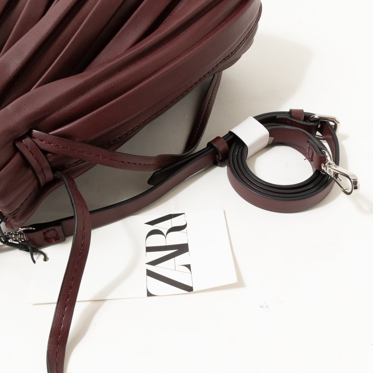 Yahoo!オークション - 未使用タグ付き ZARA ザラ 2WAY ショルダーバッ...