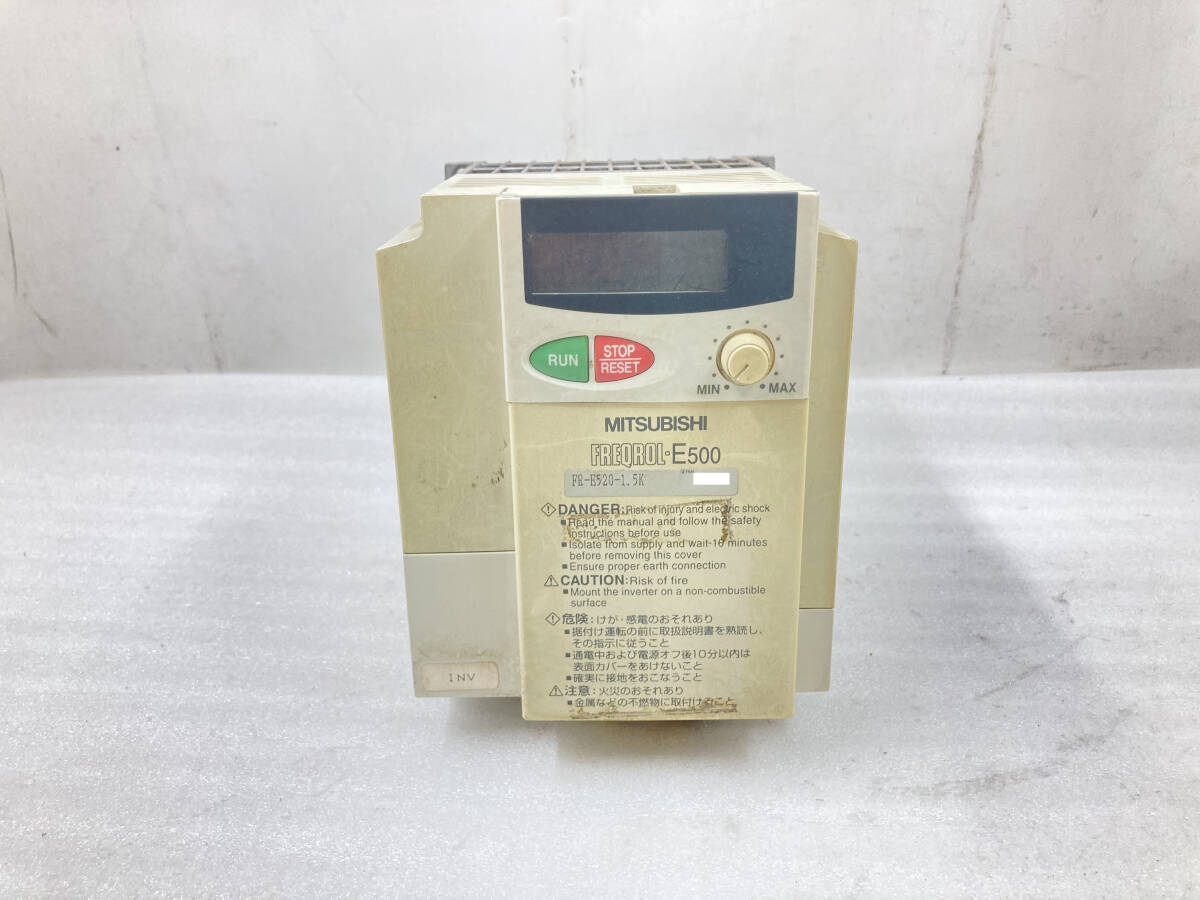 MITSUBISHI インバータ FR-E520-1.5K 1.5kW 品(電材、配電用品)｜売買されたオークション情報、yahooの商品情報をアーカイブ公開 - オークファン（aucfan.com）