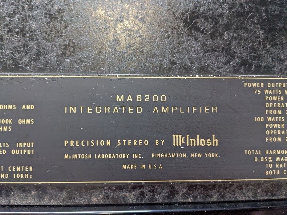 Yahoo!オークション - マッキントッシュ Mcintosh MA6200 中古／動作品