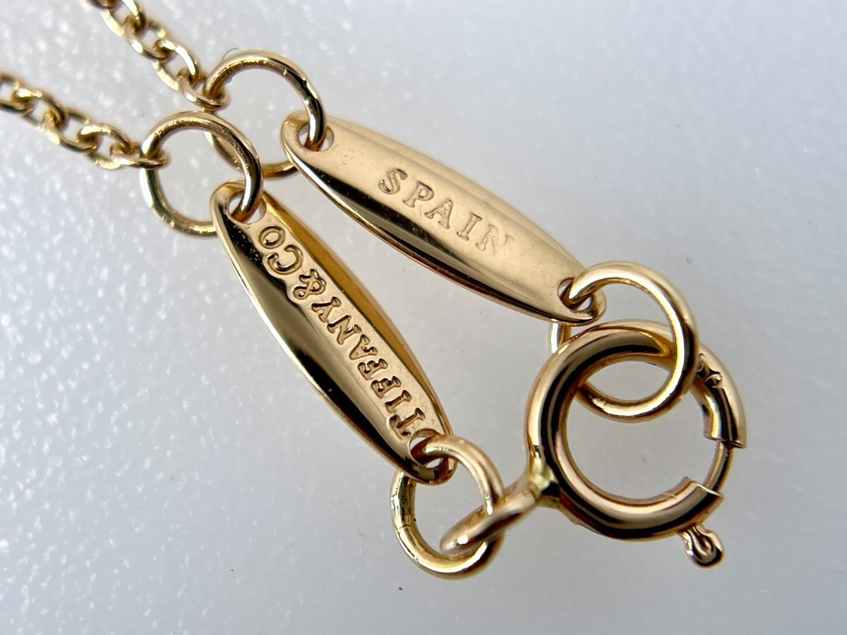 Yahoo!オークション - Tiffany＆Co ティファニー Au750 K18 ゴールドチ...