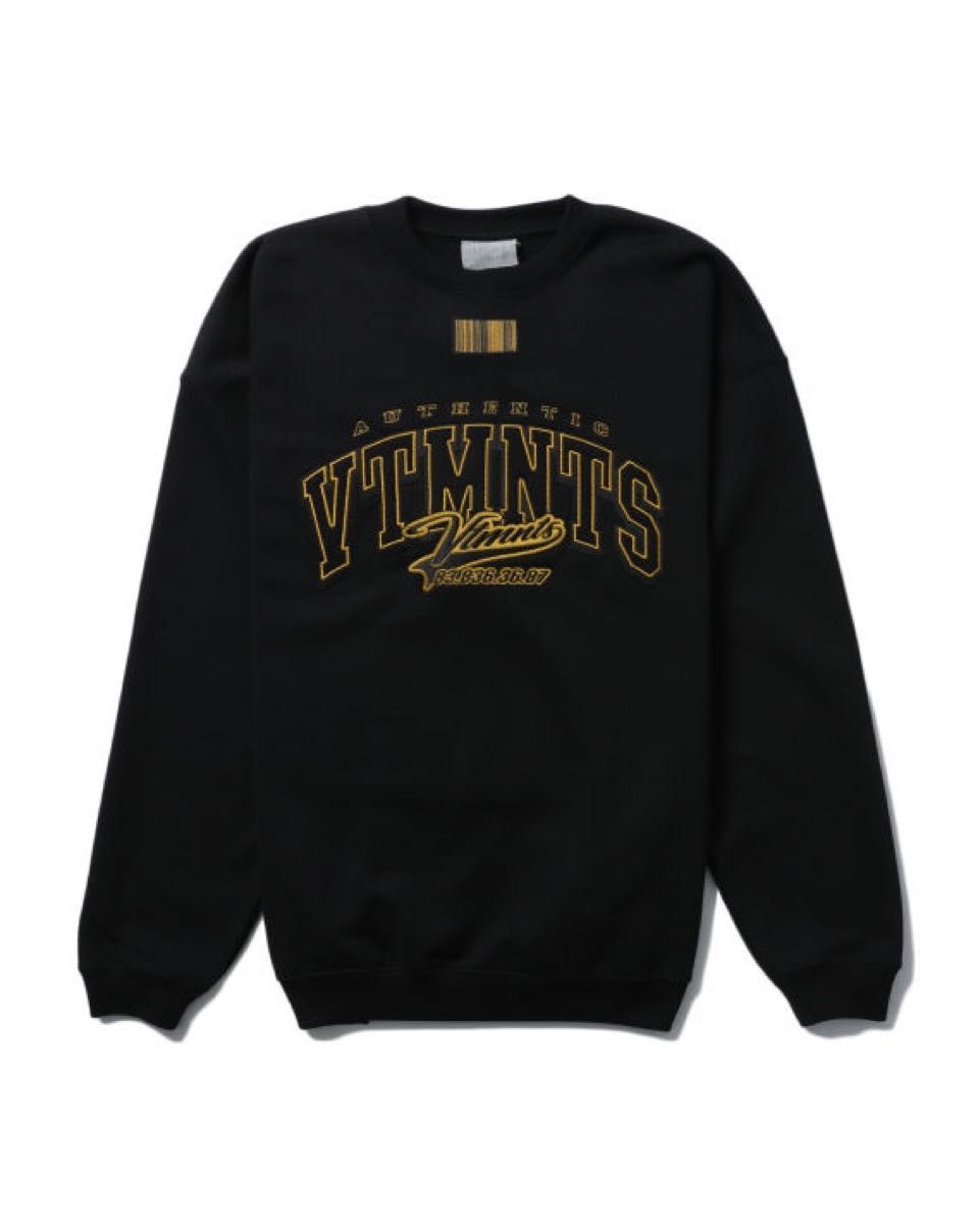 vetements vtmnts ヴェトモン カレッジスウェット 新品未使用 vetements vtmnts ヴェトモン カレッジスウェット 新品未使用