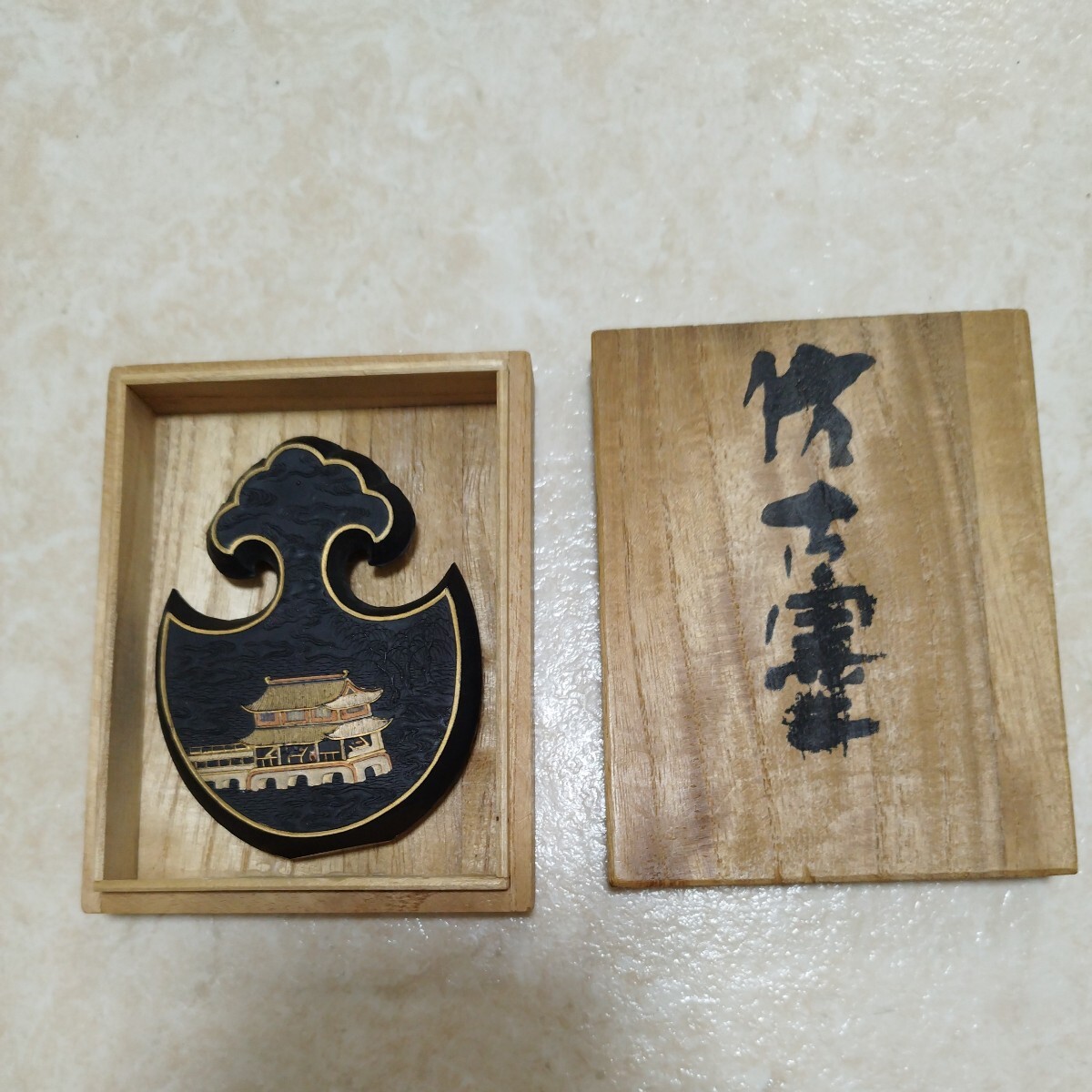 Yahoo!オークション - 古墨 倣古墨 墨池雲61g 唐物 唐墨 明墨 和墨 墨 ...