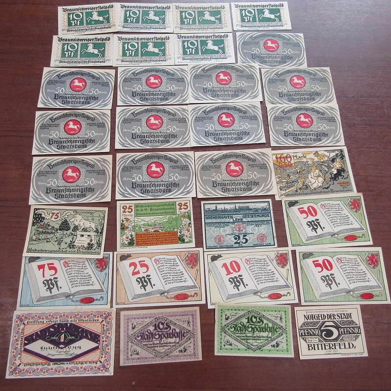 FK-2728 コレクター放出品 ドイツヨーロッパ ノートゲルト紙幣 地方札まとめ売/ 検 ペニヒ マルク(世界)｜売買されたオークション情報、yahooの商品情報をアーカイブ公開 ...