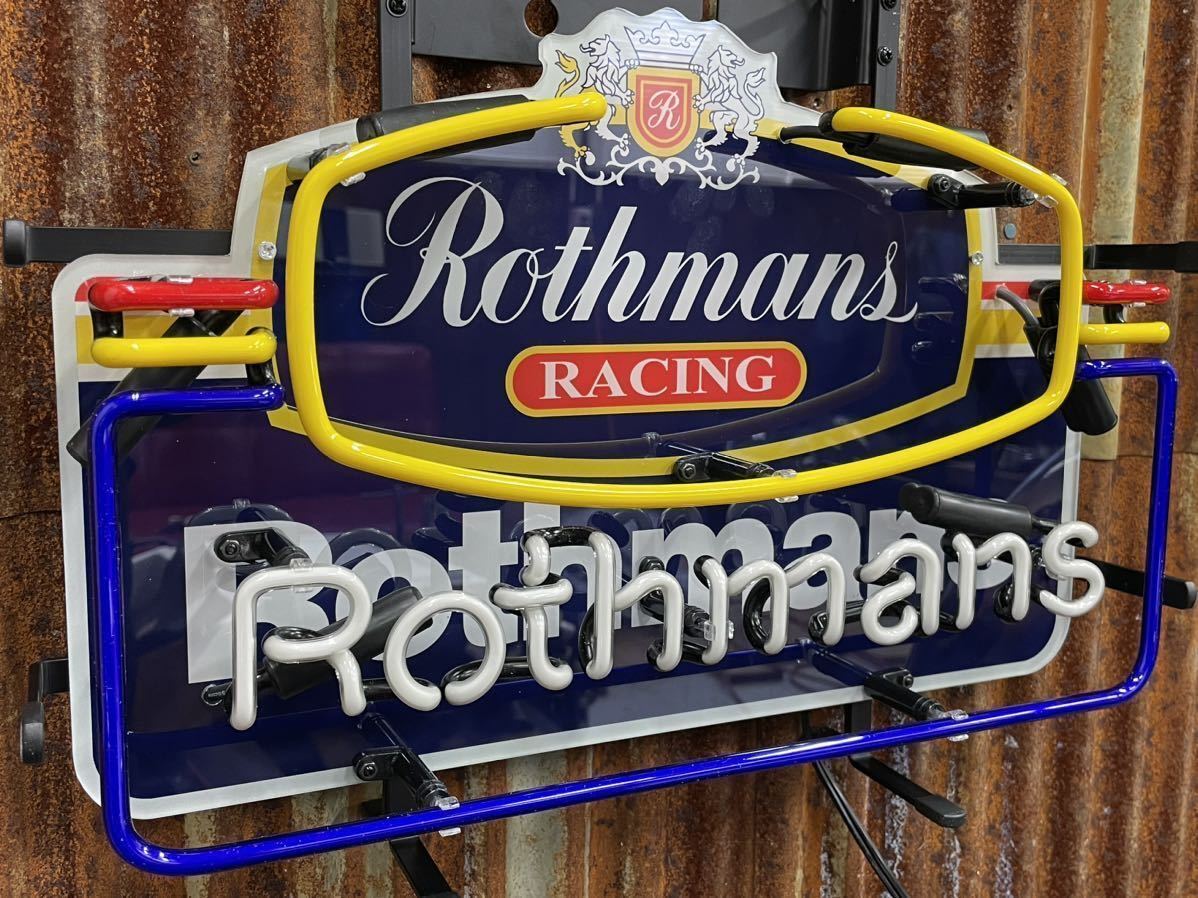 日本代購代標第一品牌【樂淘letao】－ロスマンズ ネオン サイン 照明 電気 RVF NC VFR NSR レーサー レプリカ CBR 旧車 昭和 ガレージ ポルシェ NS NS250R ...