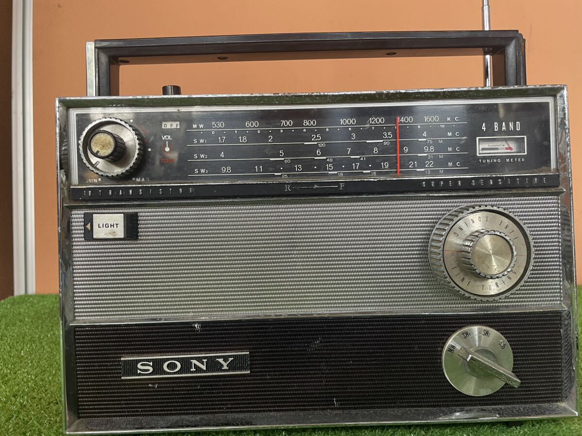 Yahoo!オークション - 昭和レトロSONY FM AM (4バンド受信機) TR-1000...