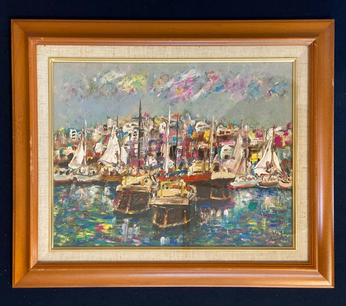 真作 田中均 ヨットハーバー 港の風景 風景画 油絵 絵画 油彩画 F6号(自然、風景画)｜売買されたオークション情報、yahooの商品情報をアーカイブ公開 - オークファン（aucfan.com）
