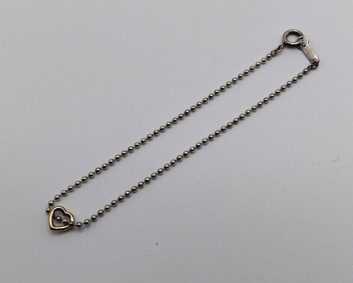 Yahoo!オークション - 4℃ ブレスレット SILVER 925 / K10 1.4g【5681...