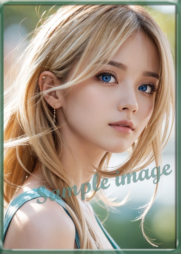 Yahoo!オークション - A 金髪系美少女 101円スタート [高解像度] A4写...