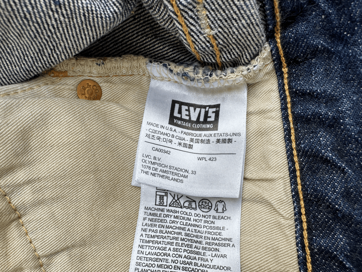 Yahoo!オークション - 米国製 1954年モデル LEVI'S 501ZXX 50154-0038 ...