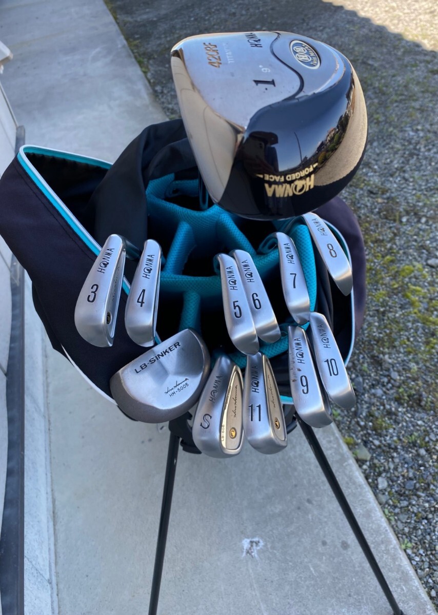 オール 本間 ゴルフ HONMA ホンマ TWIN MARKS ツインマークス 1W 9° フレックス R FLEX LB 606 3.4.5.6.7.8.9.10.11.S HM 5005 ...