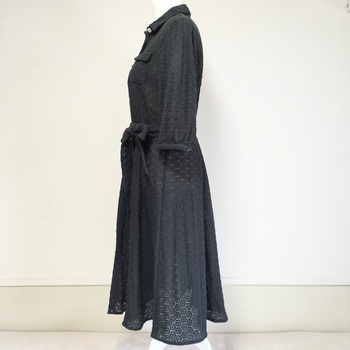 Yahoo!オークション - 美品 PINORE ピノーレ 総レース フレアワンピー...