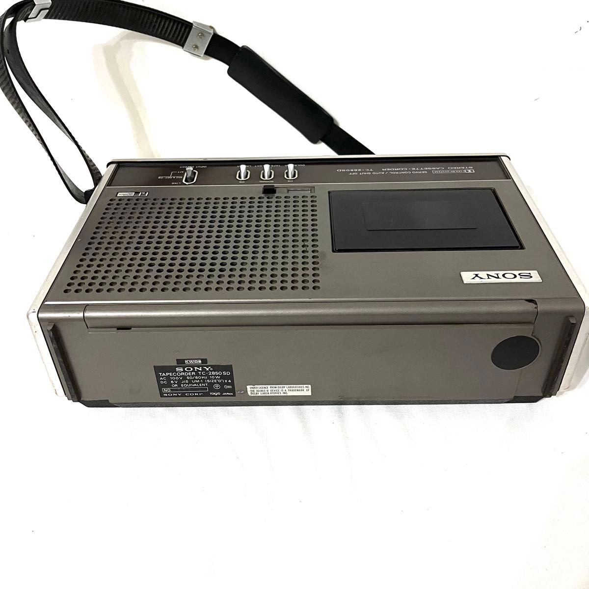 SONY カセットデンスケ TC-2850SD ソニーカセットコーダー SONY カセットデンスケ TC-2850SD ソニーカセットコーダー