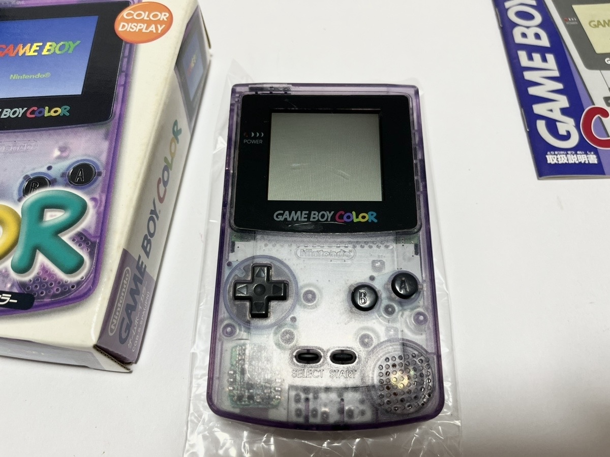 Yahoo!オークション - 【GBC】ゲームボーイカラー 本体 クリアパープル
