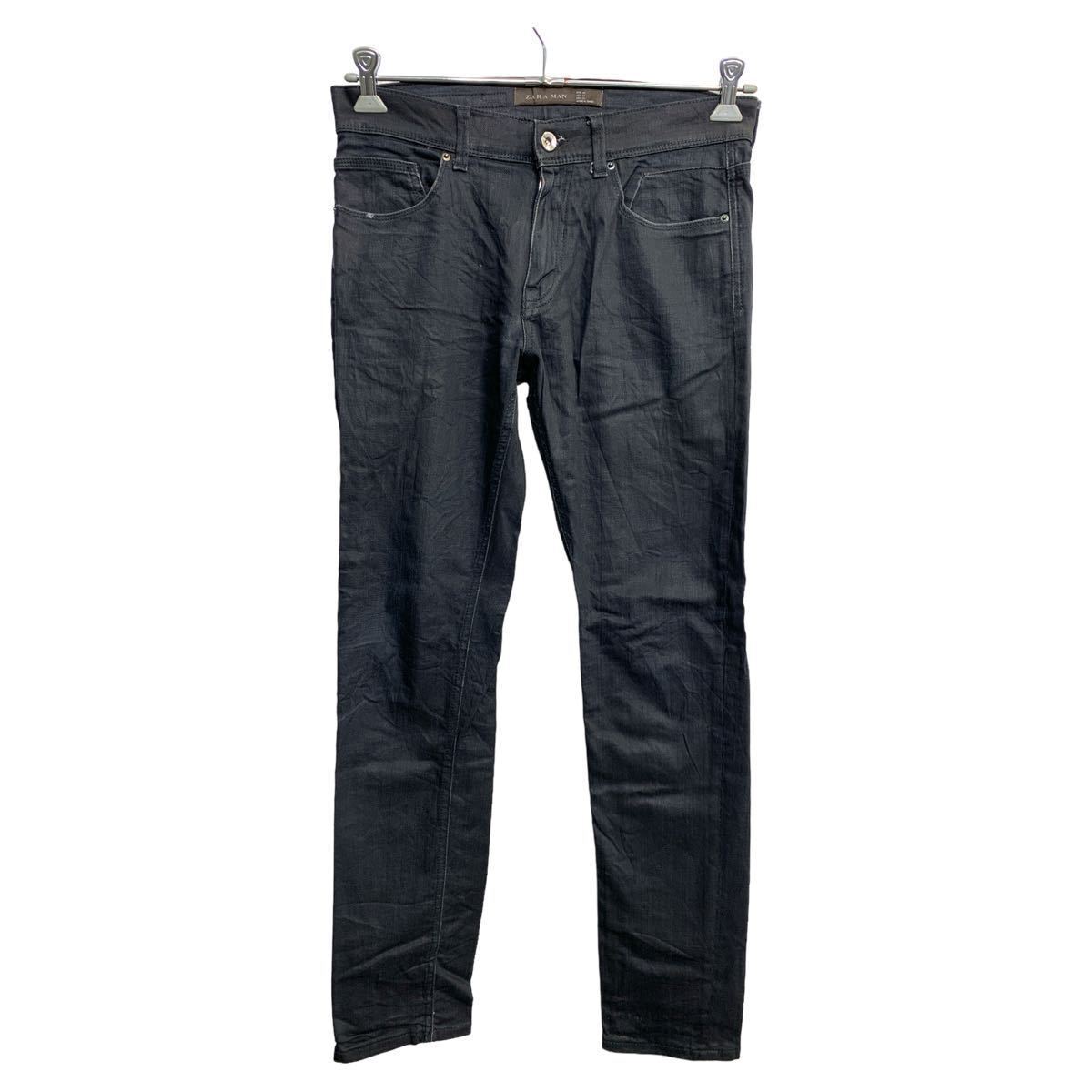 Yahoo!オークション - ZARA MAN デニムパンツ W31 ザラ ブラック 古着...