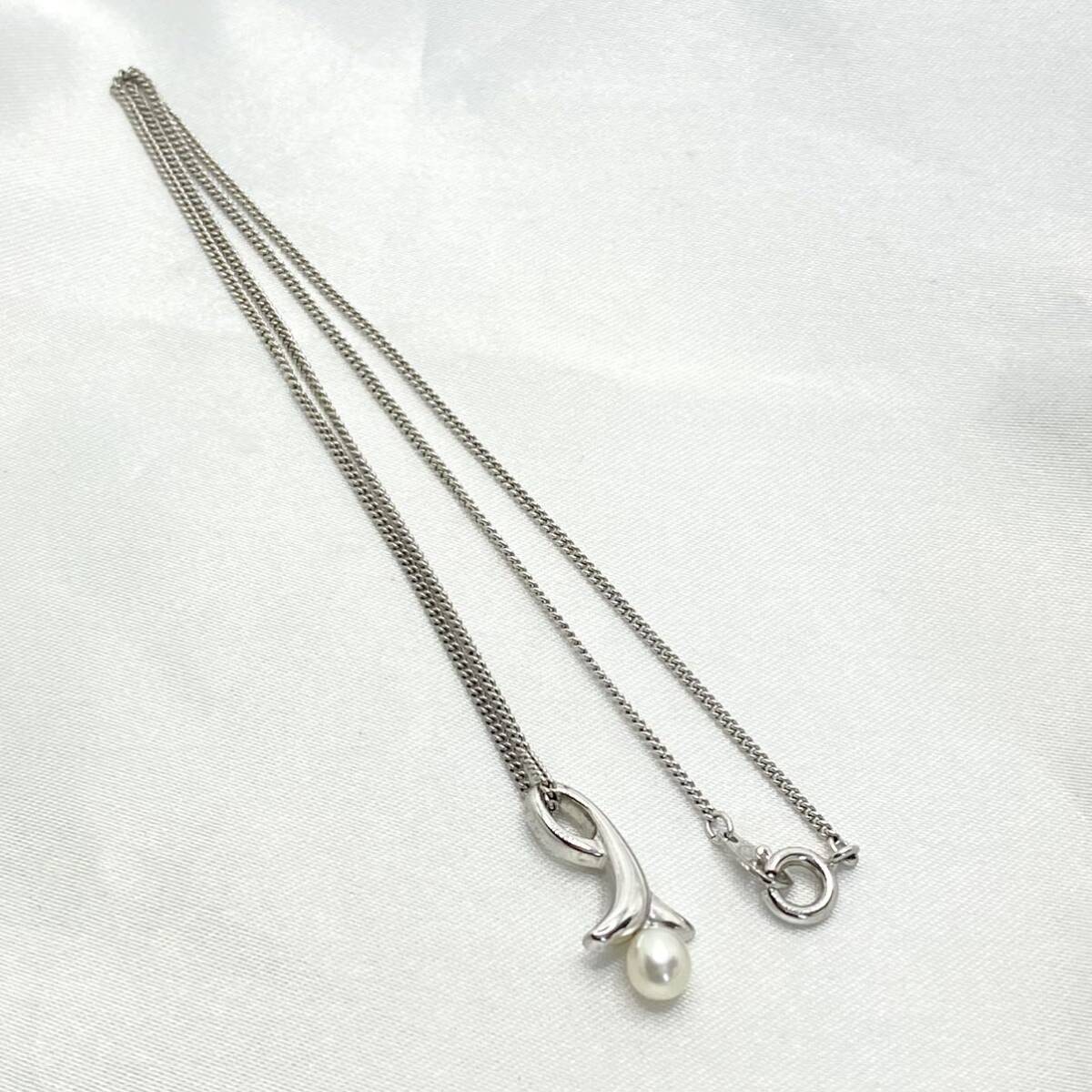 TASAKI 田﨑真珠 1粒 パール 真珠 ネックレス SILVER シルバー TASAKI 田﨑真珠 1粒 パール 真珠 ネックレス SILVER シルバー