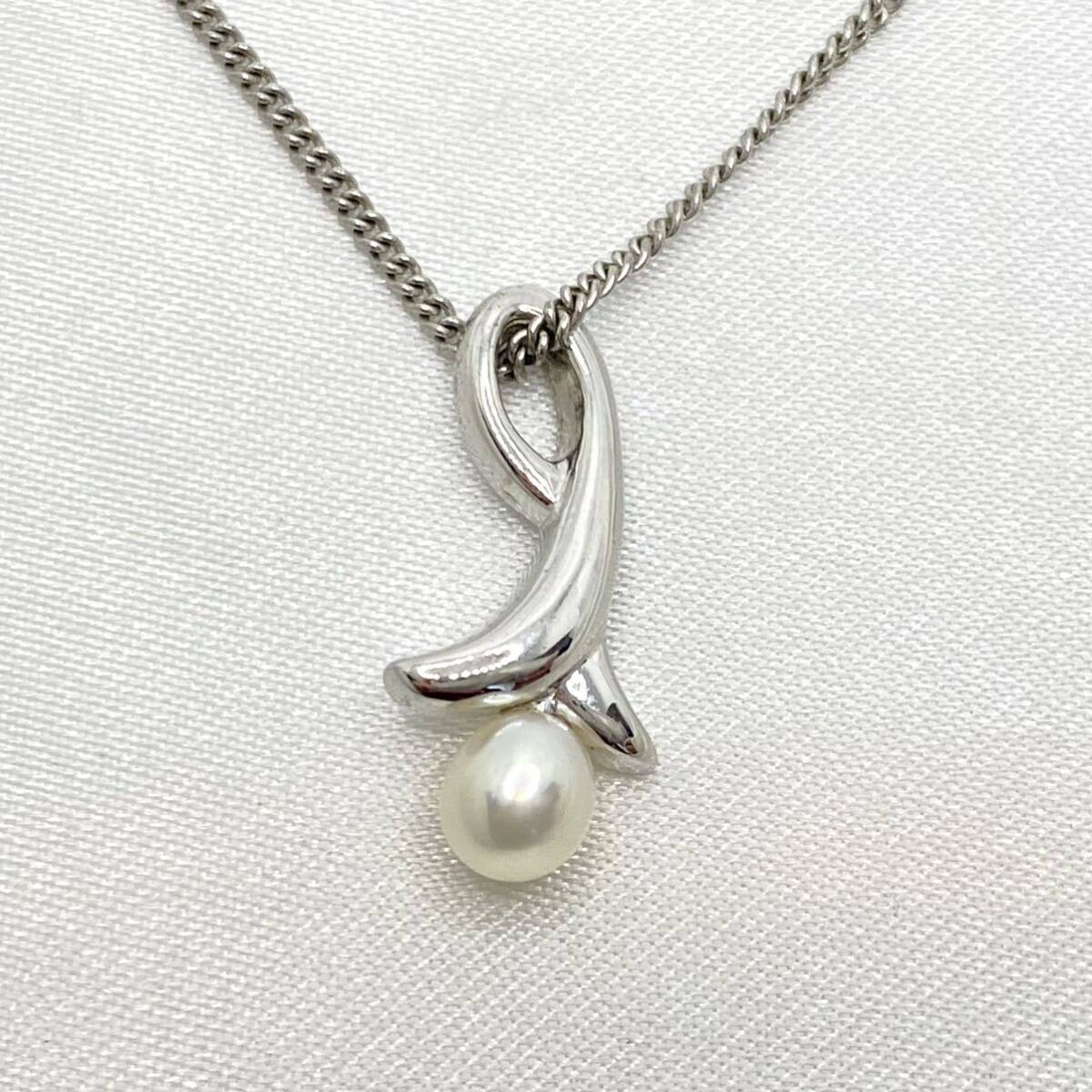 TASAKI 田﨑真珠 1粒 パール 真珠 ネックレス SILVER シルバー TASAKI 田﨑真珠 1粒 パール 真珠 ネックレス SILVER シルバー