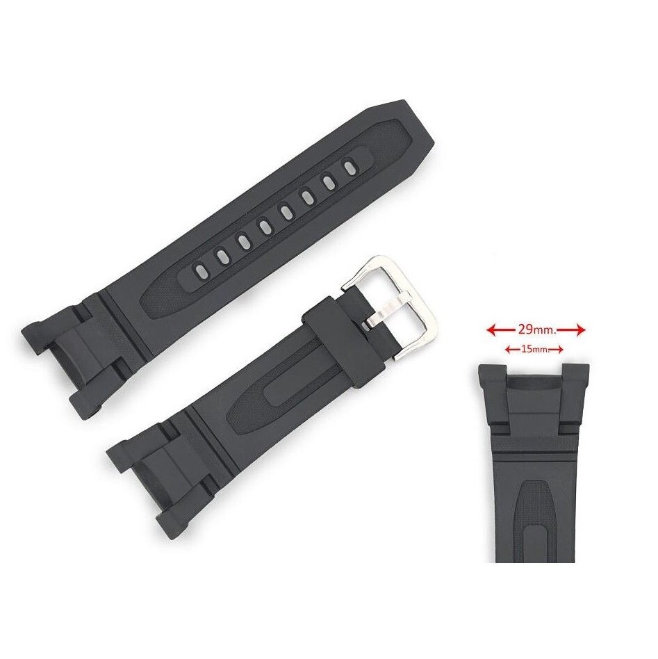 Yahoo!オークション - Diloy 腕時計ベルト 29mm カシオ 互換 ウレタン...