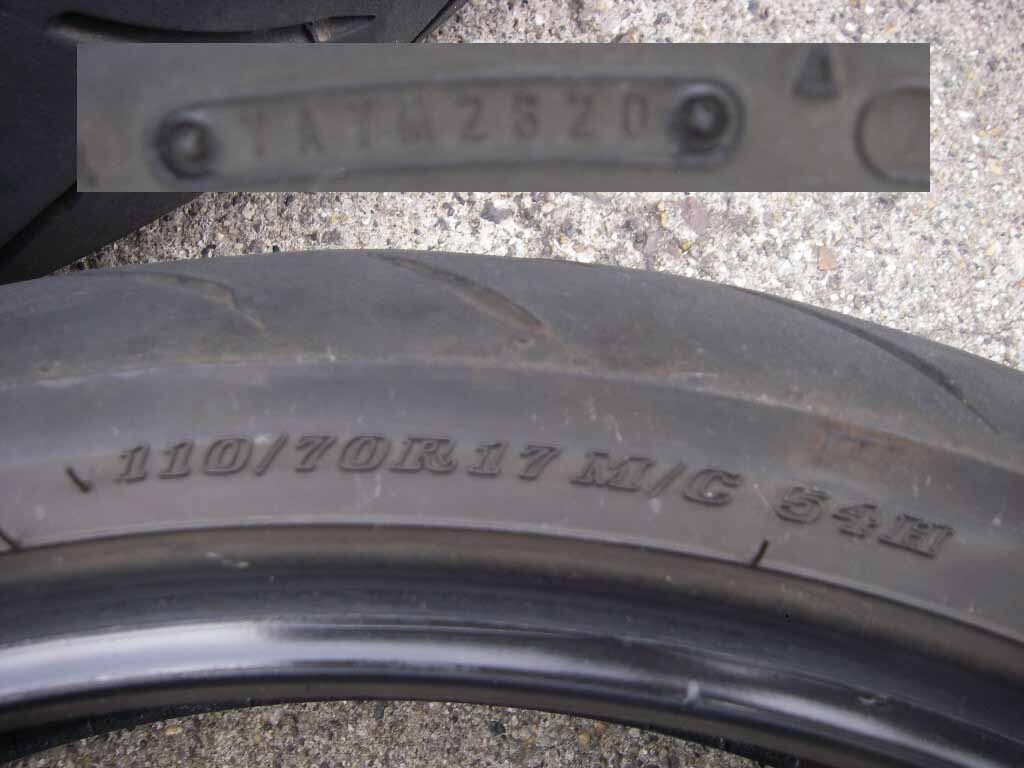 Yahoo!オークション - ダンロップ GPR-300. 110/70R17. 150/60R17 ZX-2...