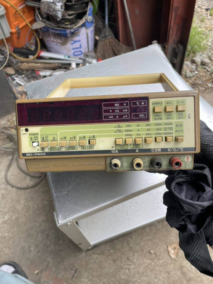 H93 IWATSU SC-7403 デジタルマルチメーター DIGITAL MULTIMETER ジャンク品(電気計測器)｜売買されたオークション情報、yahooの商品情報をアーカイブ公開 ...
