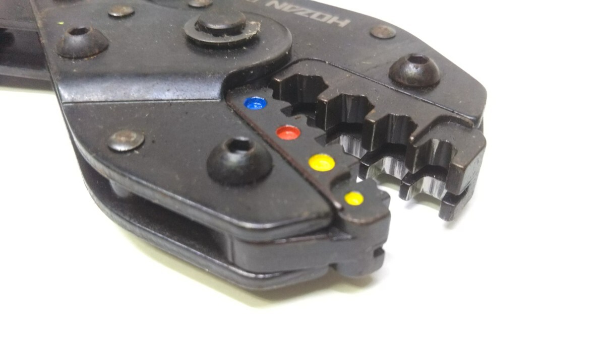 Yahoo!オークション - HOZAN ホーザン 圧着ペンチ 絶縁被覆付圧着端用...