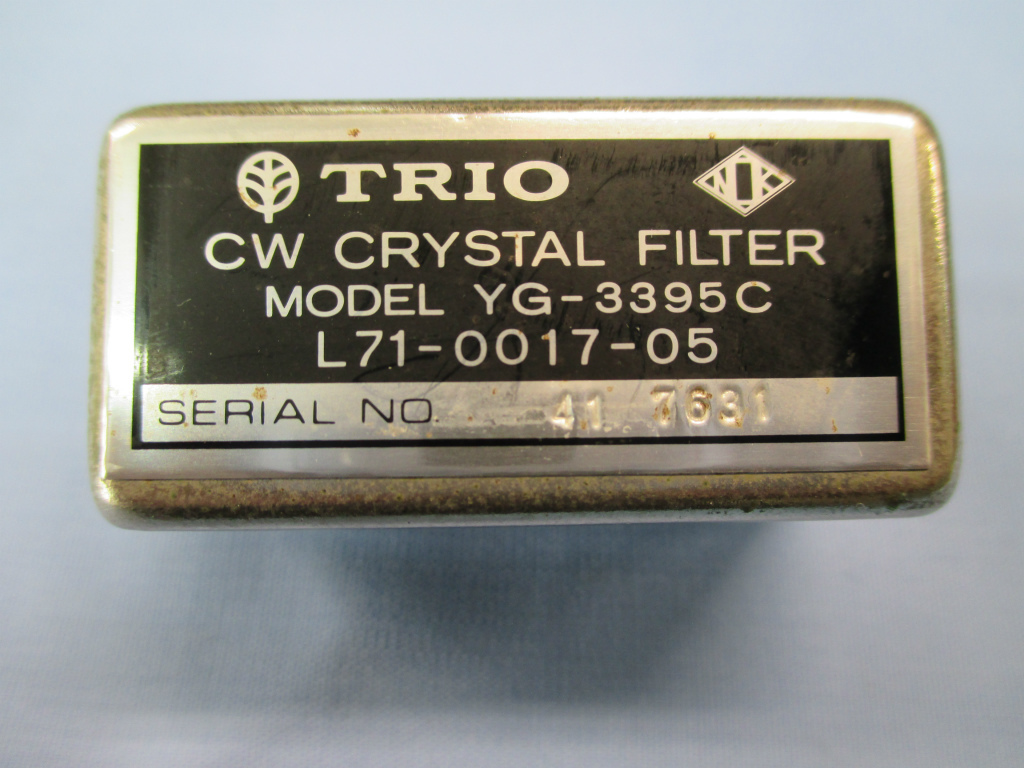 TRIO YG−3395C CW CRYSTAL FILTER(固定)｜売買されたオークション情報、yahooの商品情報をアーカイブ公開 - オークファン（aucfan.com）
