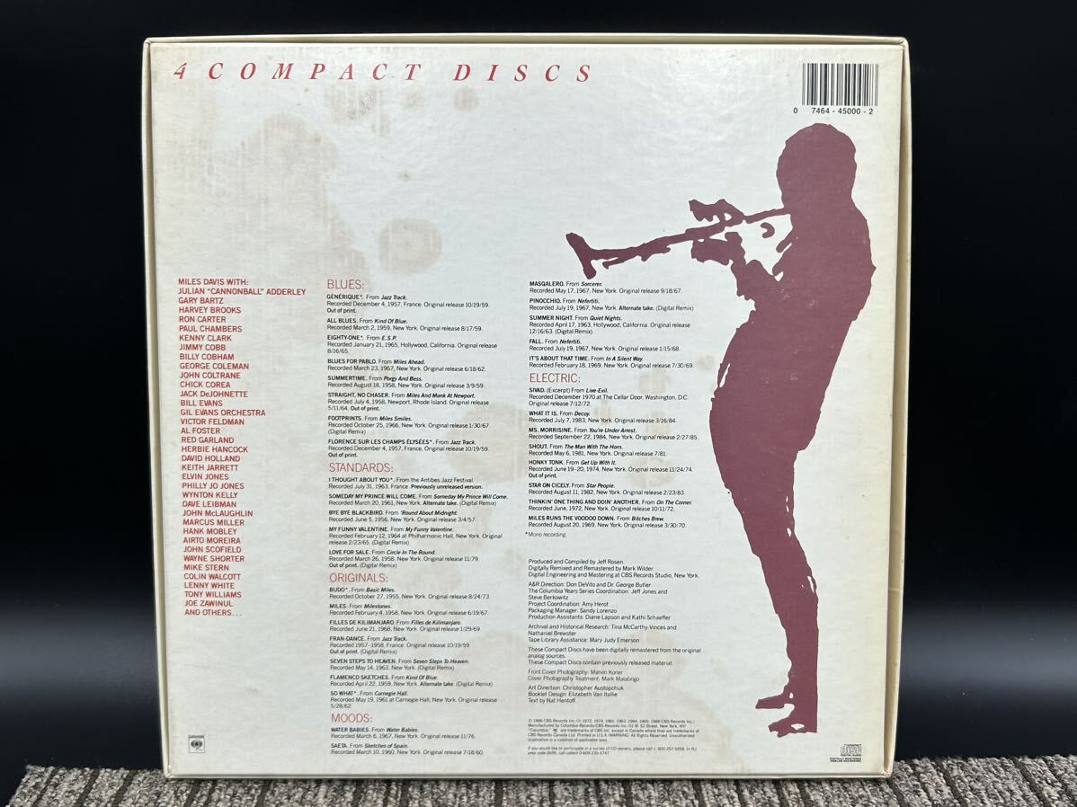 Yahoo!オークション - 4CD MILES DAVIS / THE COLUMBIA YEARS 1955-198...