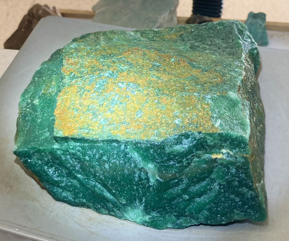 Yahoo!オークション - インド産超巨石天然アベンチュリン原石3.38kg[...