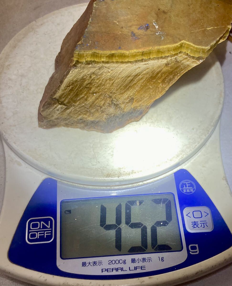 Yahoo!オークション - アフリカ産天然タイガーアイ原石452g[虎目石]...